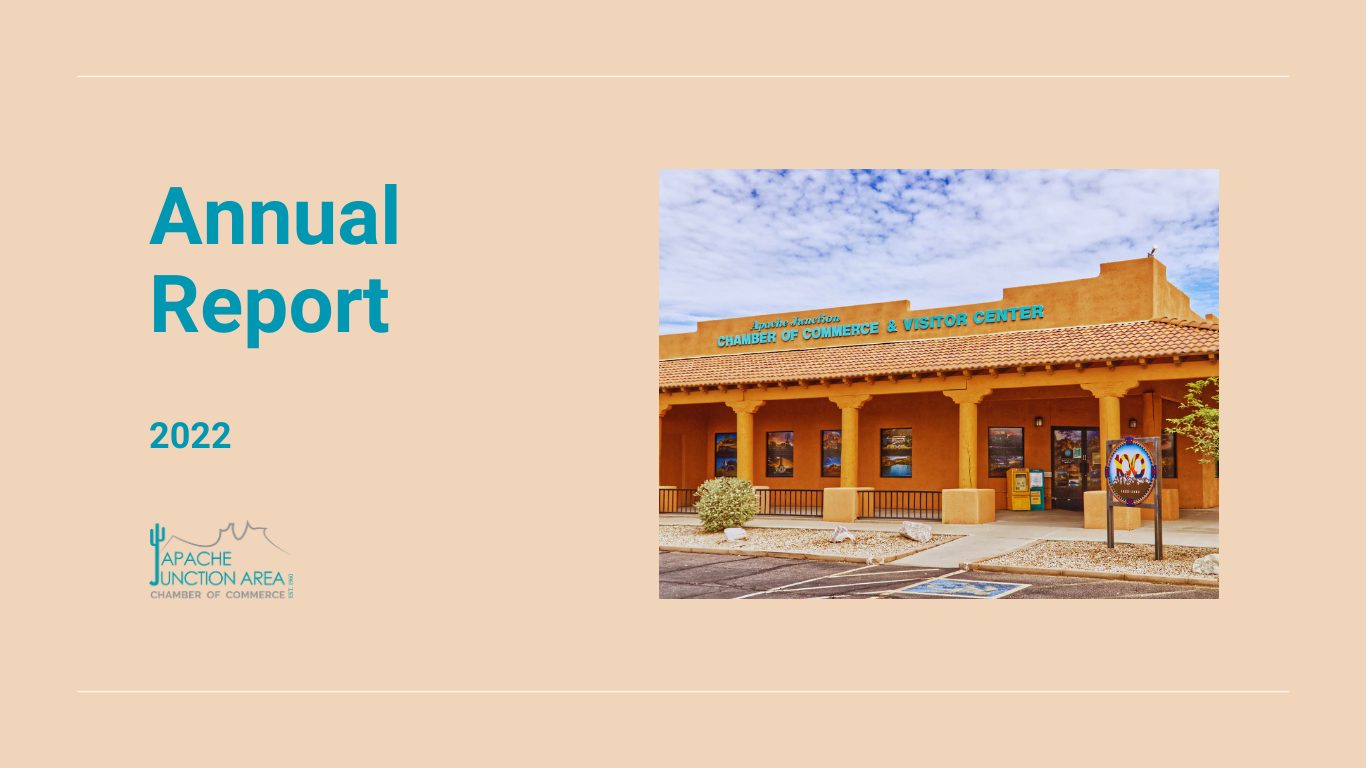 Annual Report - Apache Junction Chamber of Commerce